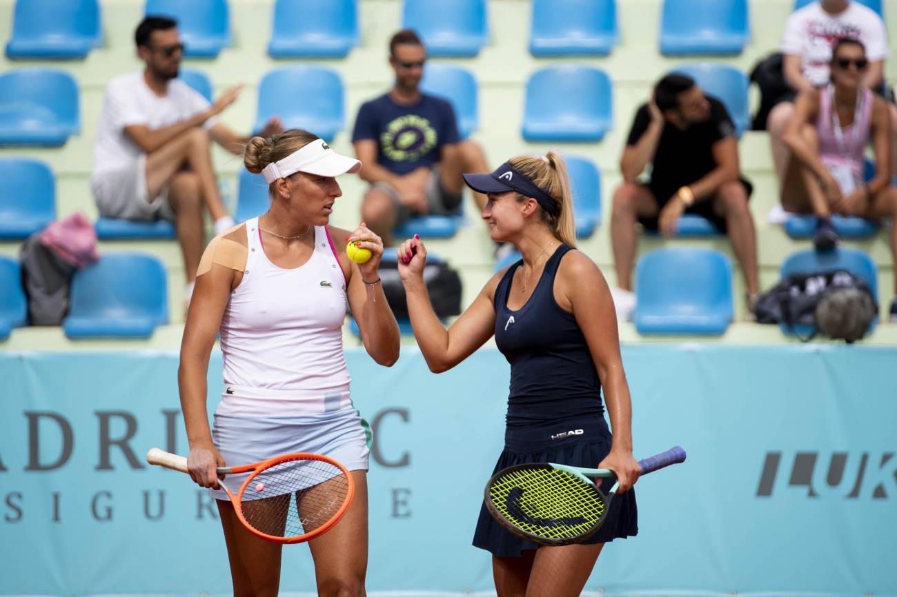 Tena Lukas with Slovenian Dalila Jakupovič won the pairs of the WTA ...